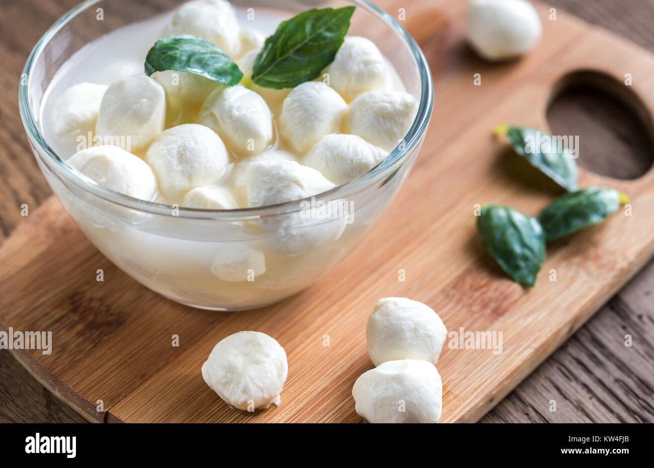 Bowl of Bocconcini mozzarella Stock Photo - Alamy
