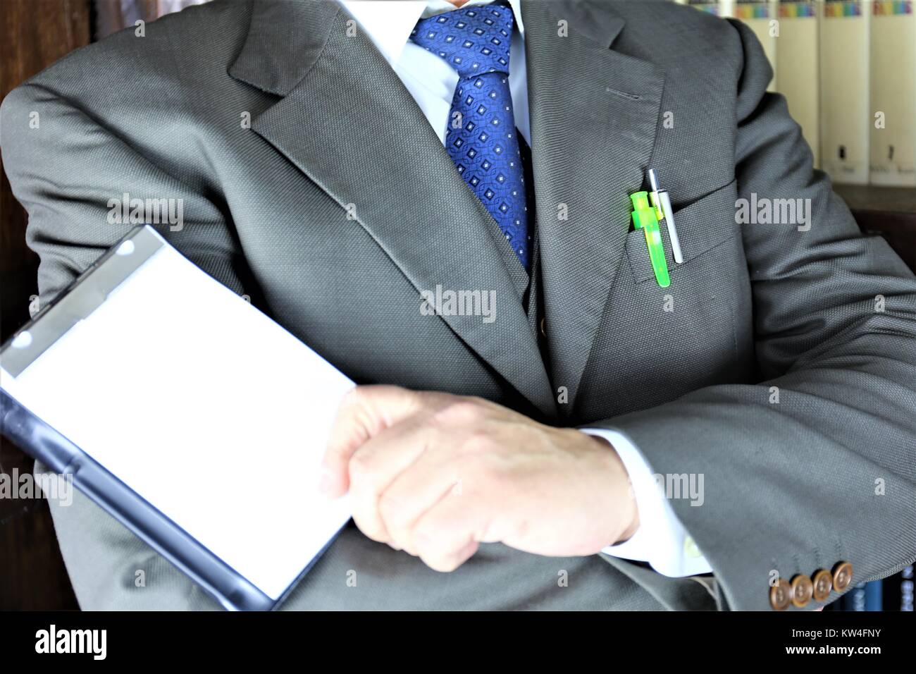 An concept Image of a Manager in a library Stock Photo - Alamy