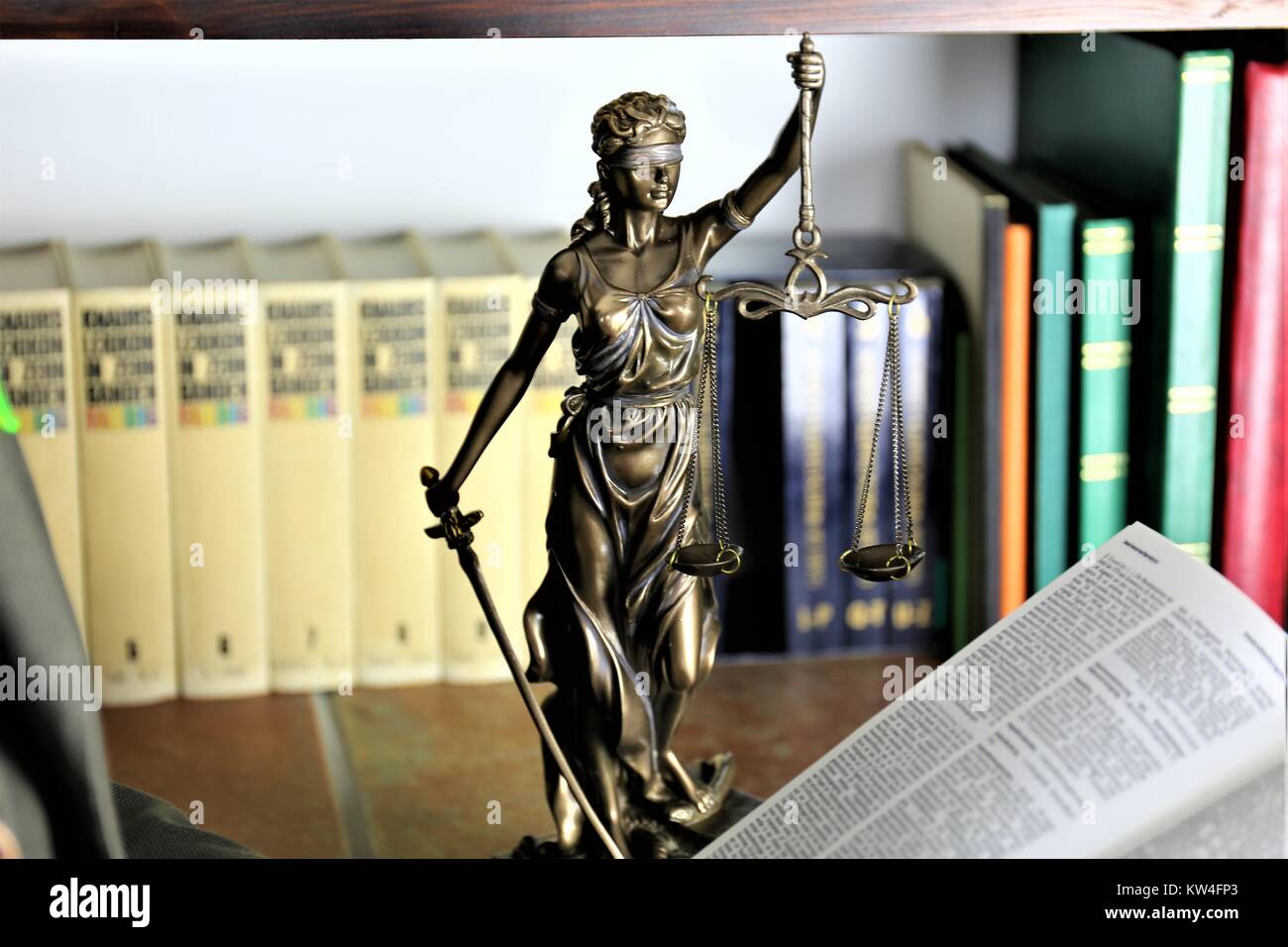 An concept Image of a justice statue Stock Photo - Alamy