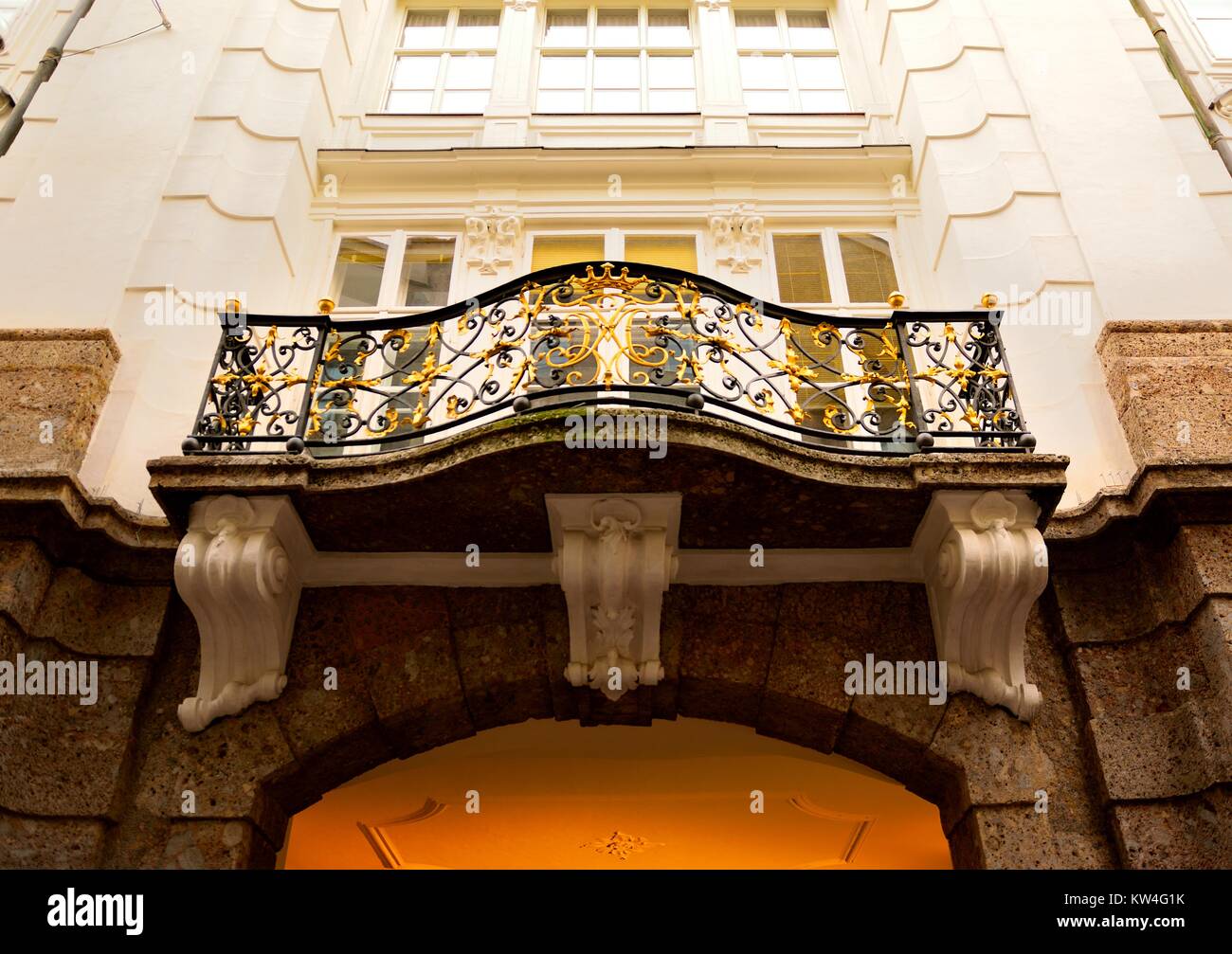 Architecture style in Innsbruck Austria Stock Photo - Alamy