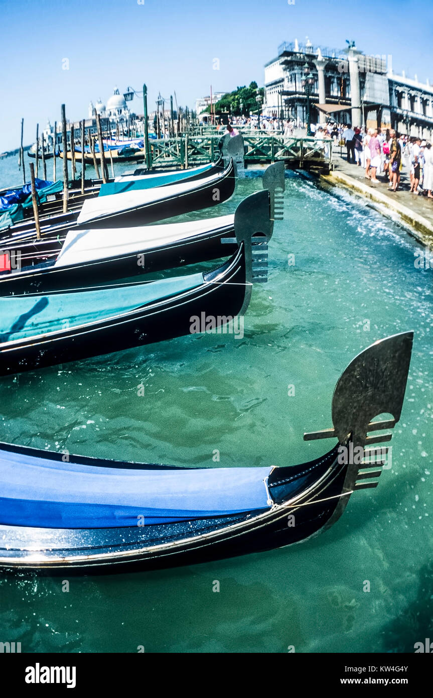 Gondolas parking in grand canal hi-res stock photography and images - Alamy