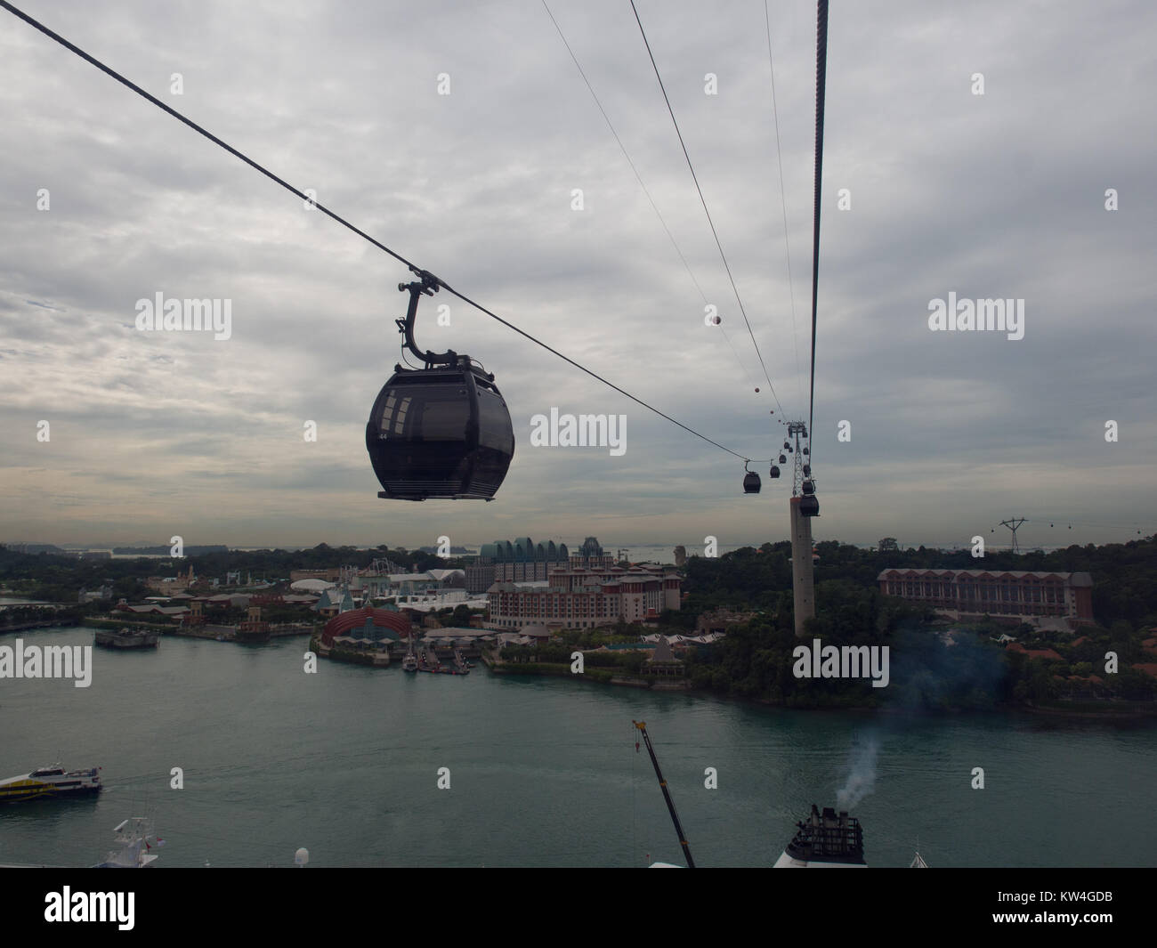 Sentosa Island Cable Car Stock Photo - Alamy