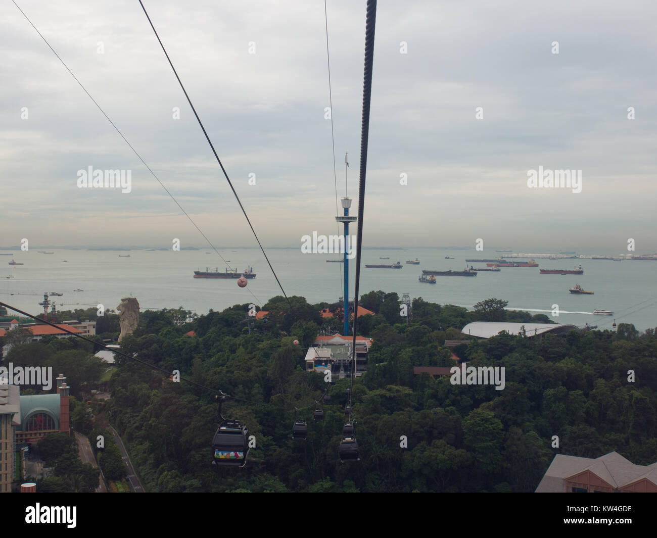 Sentosa Island Cable Car Stock Photo - Alamy
