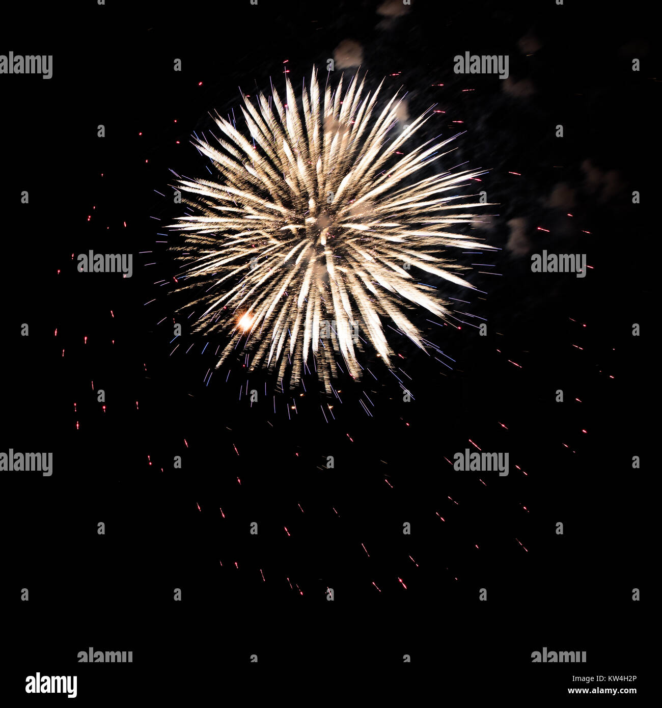 Fireworks light up the sky with dazzling display Stock Photo - Alamy