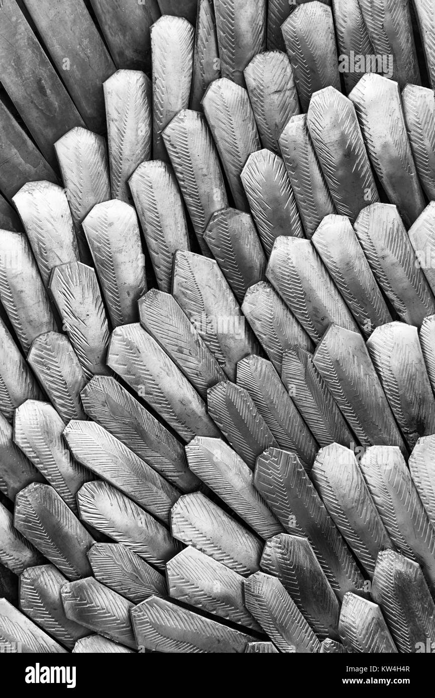 Metal feathers, abstract texture Stock Photo - Alamy