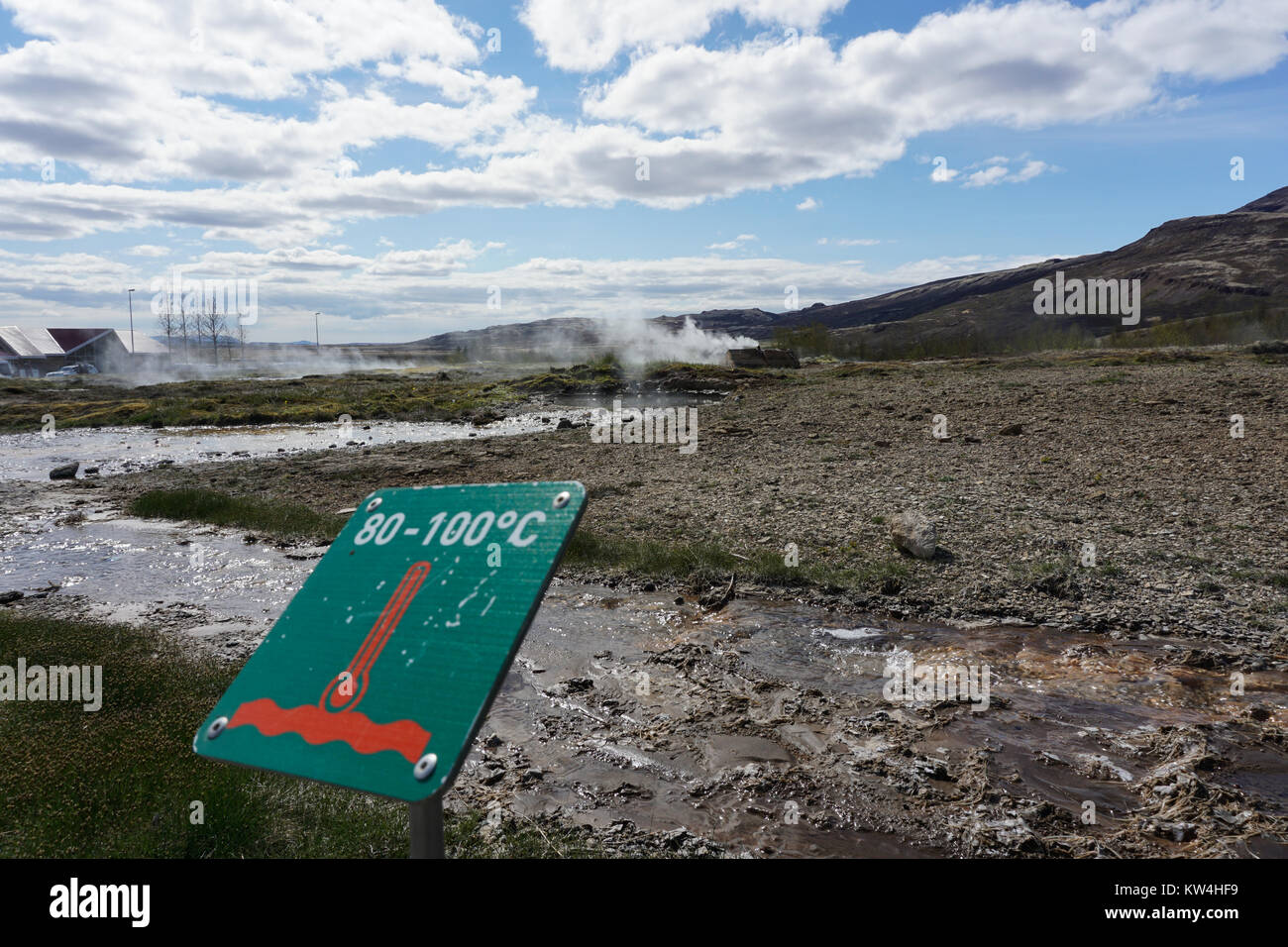 Geysir geothermal field in Iceland Stock Photo - Alamy