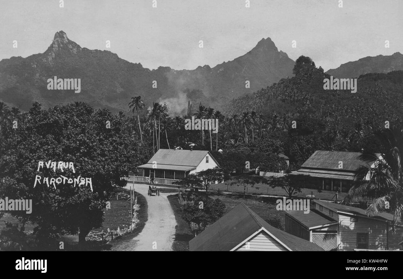 Cook islands town Black and White Stock Photos & Images - Alamy