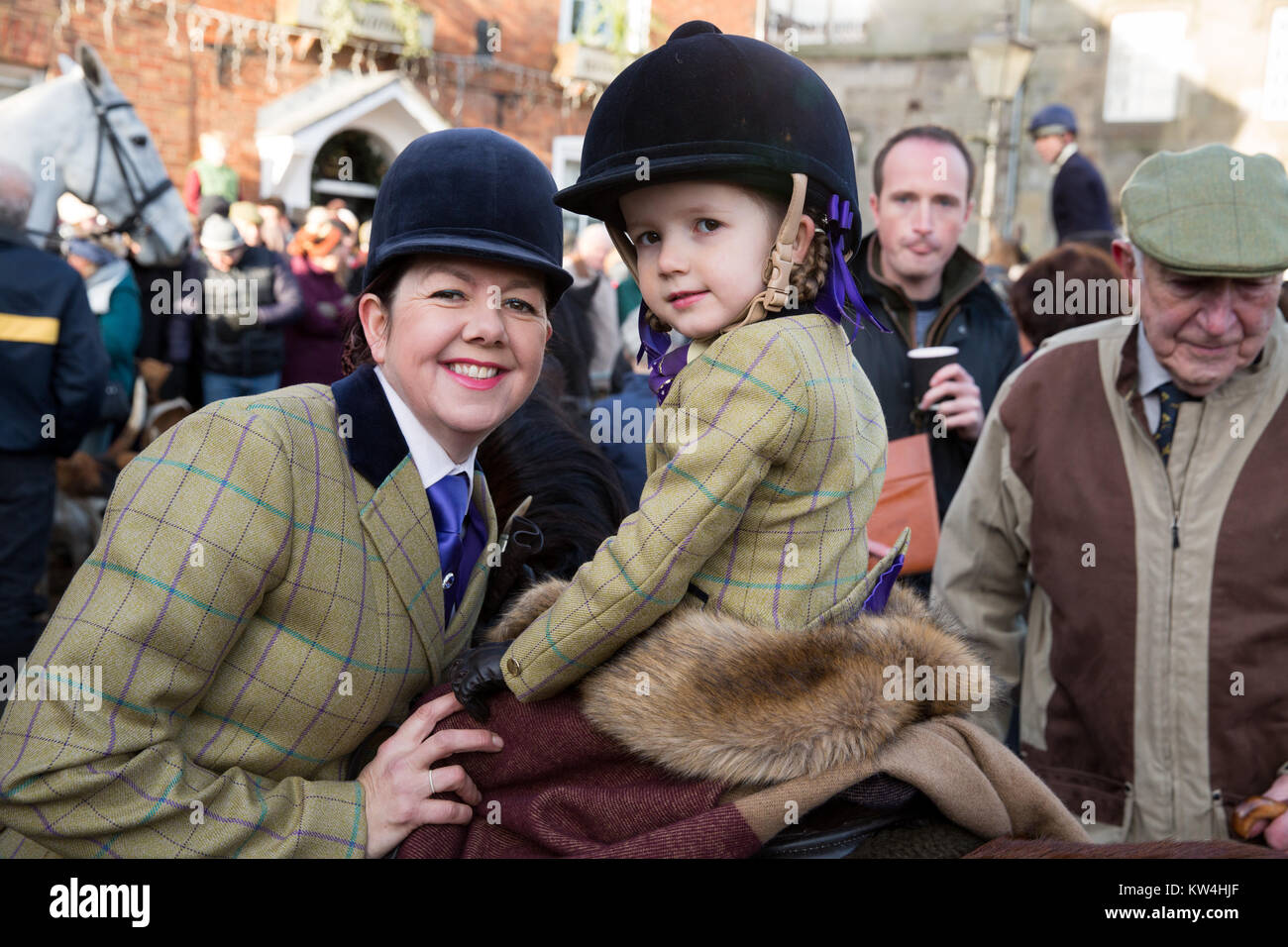 Atherstone Hunt meeting in Market Bosworth Leicestershire on Boxing Day ...