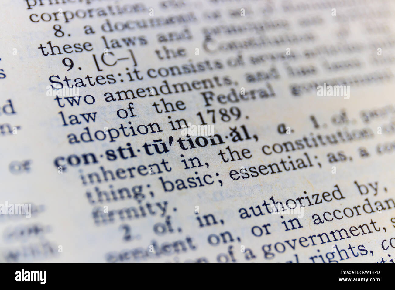 Constitution preamble close up hi-res stock photography and images - Alamy