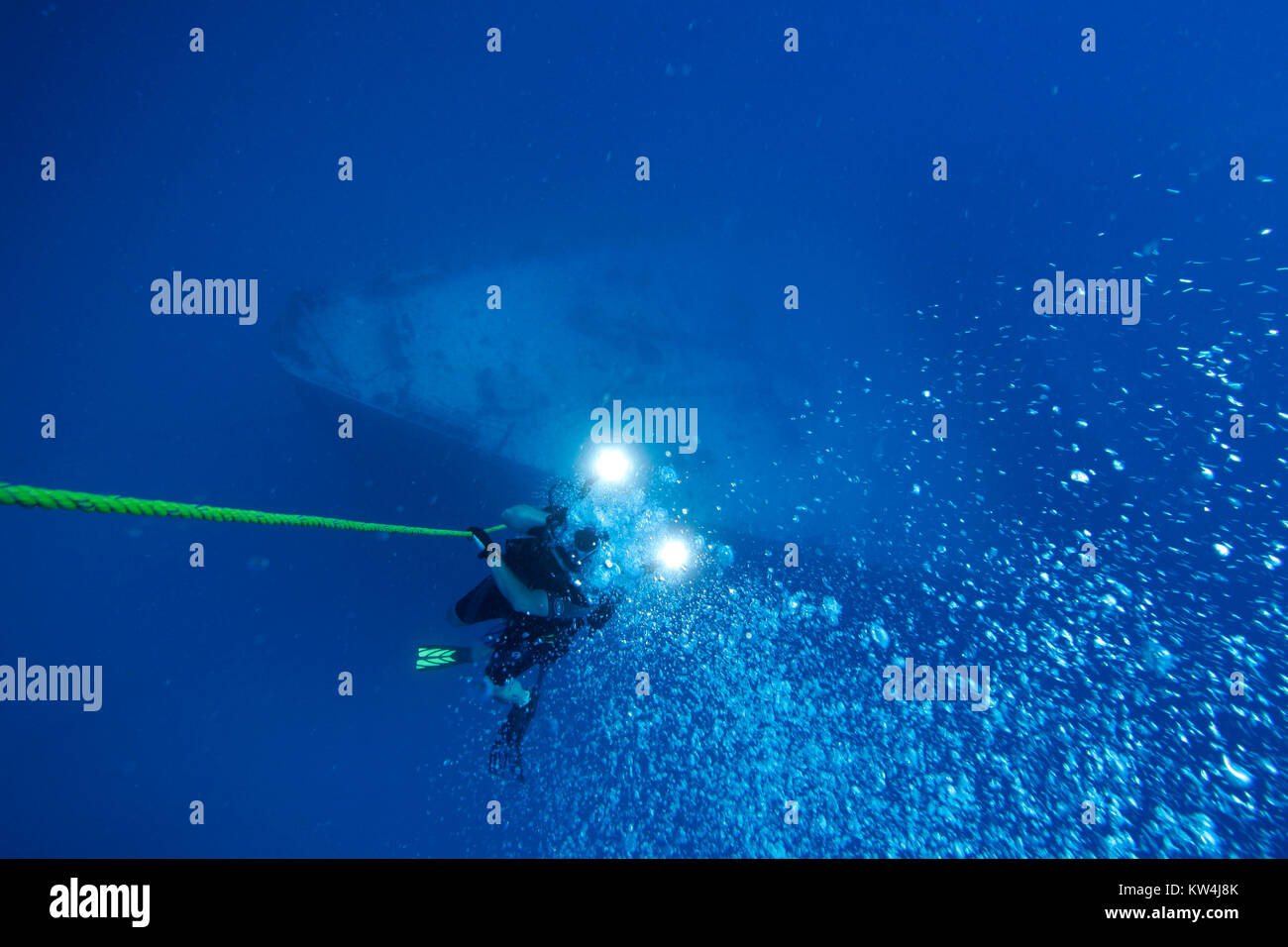 Spiegel Grove shipwreck off Key Largo, Florida Stock Photo - Alamy