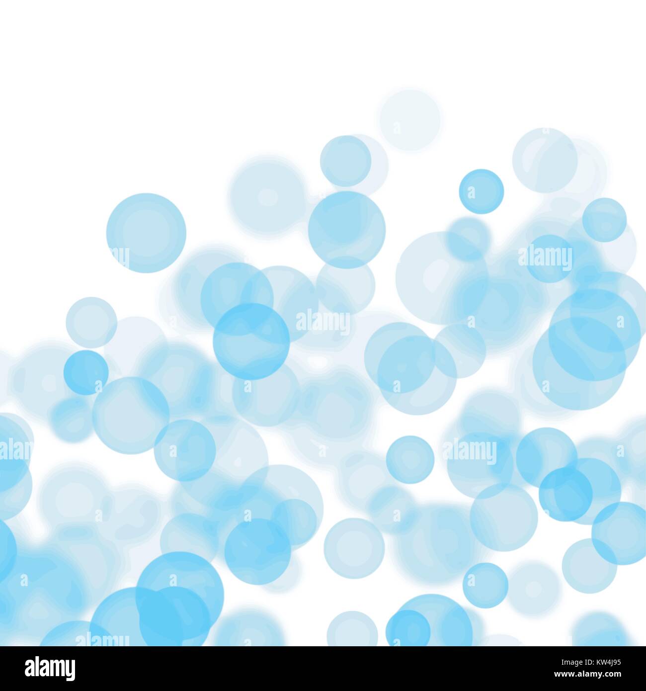 light blue watercolor bokeh bubble pattern, vector Illustration Stock ...