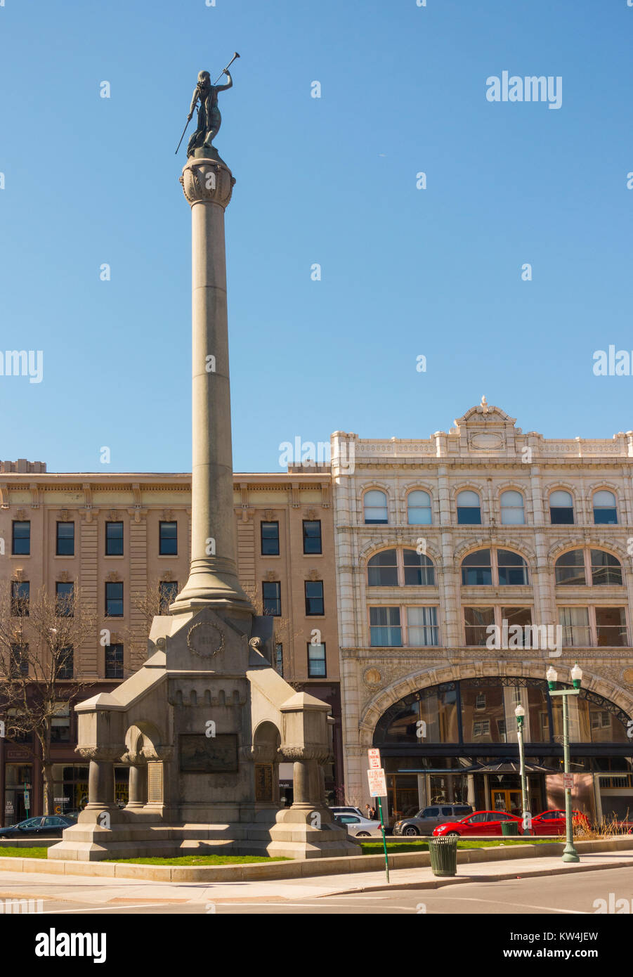 downtown Troy NY street Stock Photo - Alamy