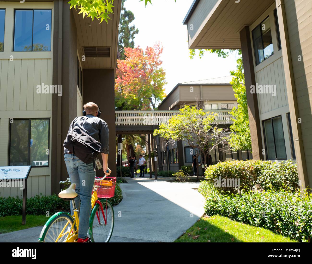 At the Googleplex, headquarters of the search engine company Google in ...