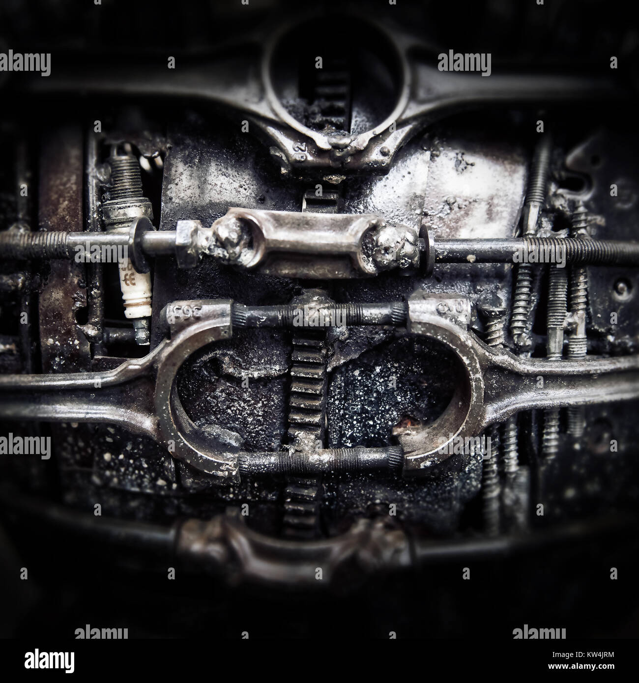 Mechanical abstraction. metal machine parts Stock Photo - Alamy