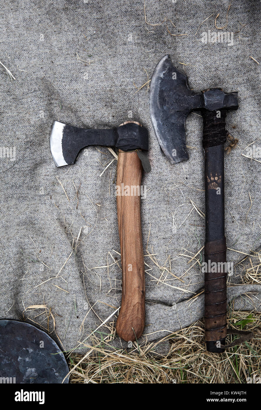 Antique iron axe hi-res stock photography and images - Alamy