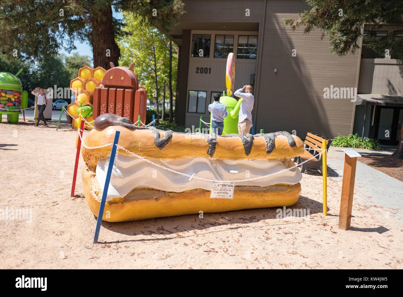 At the Googleplex, headquarters of the search engine company Google in ...