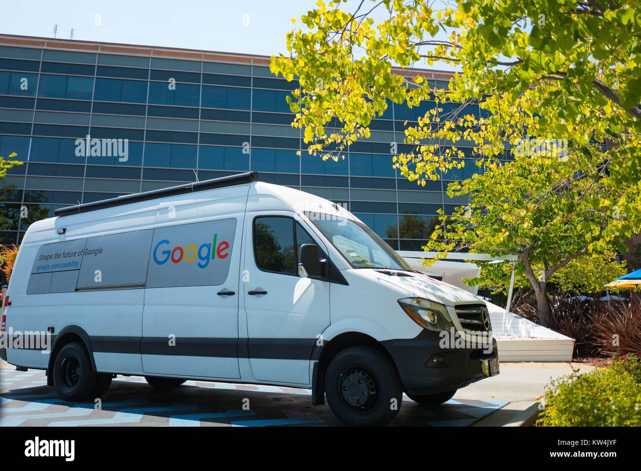 At the Googleplex, headquarters of the search engine company Google in ...