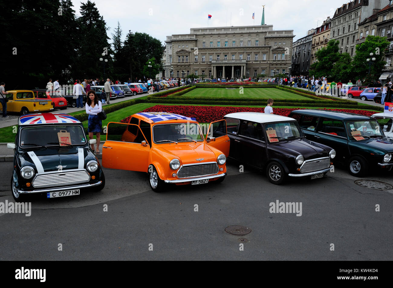 Belgrade, Serbia - June 26, 2010: Famous Mini cars seen on Balkan ...