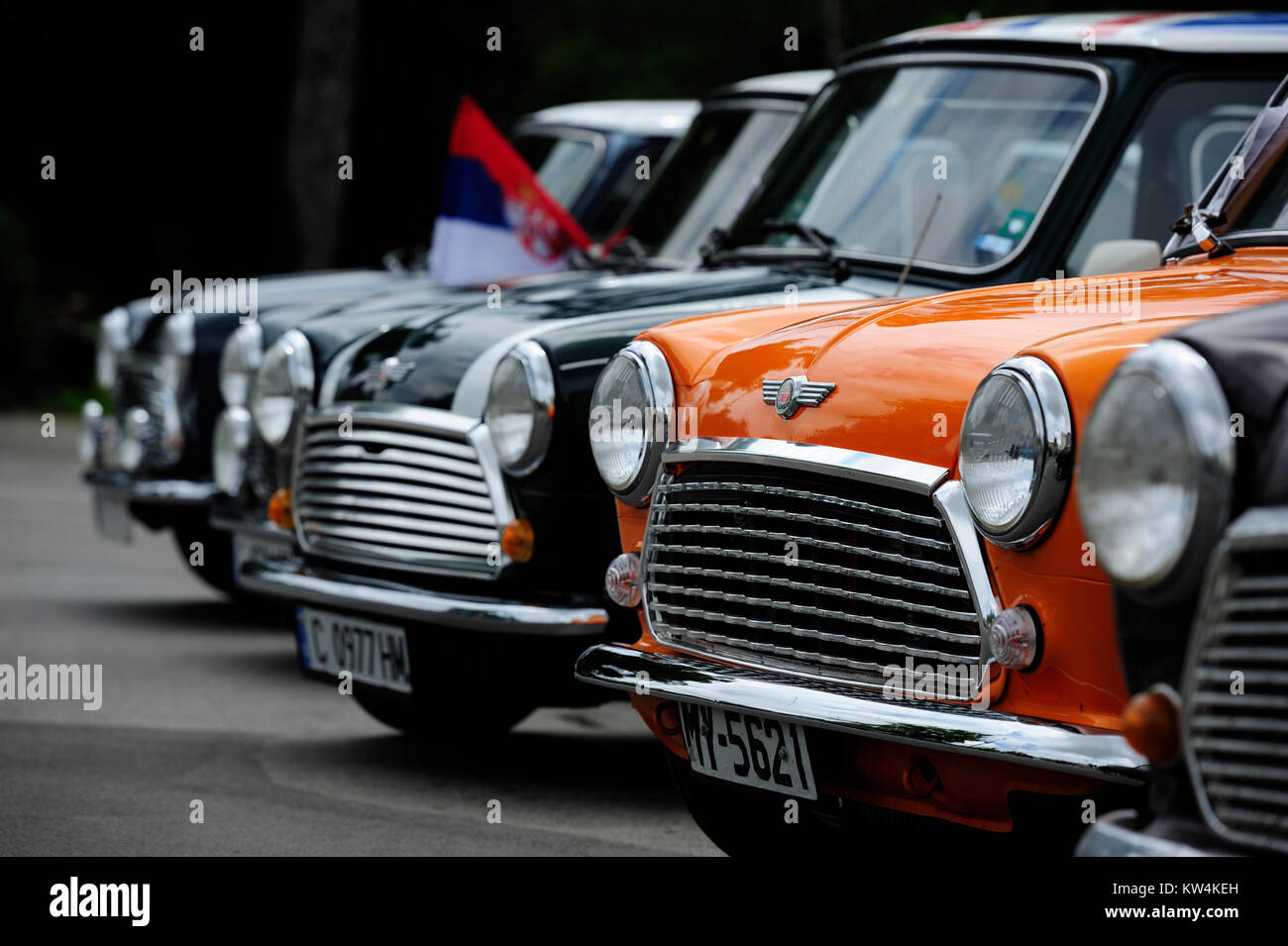Belgrade, Serbia - June 26, 2010: Famous Mini cars seen on Balkan ...