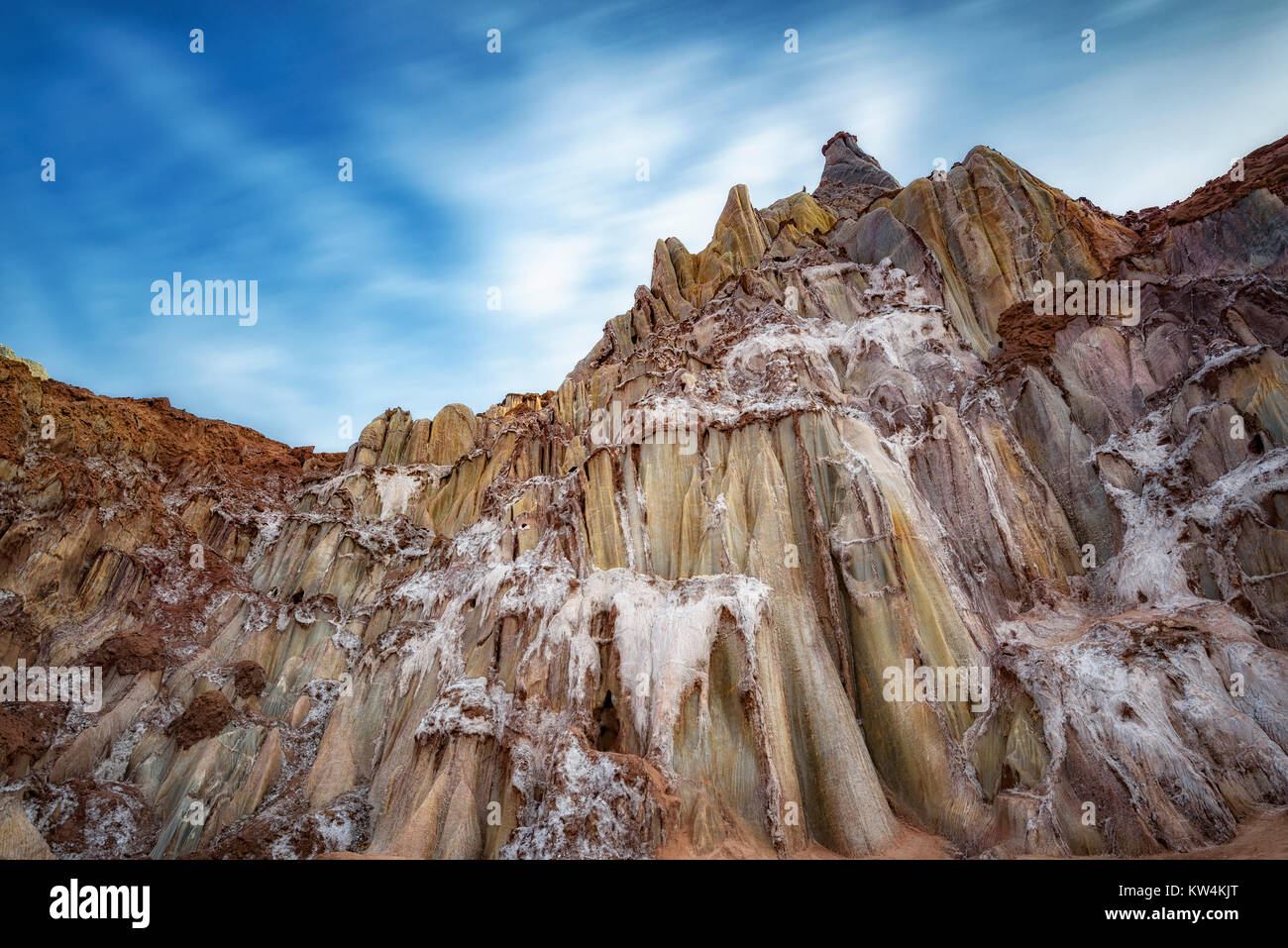 Salt dome (salt goddess) in hormuz island.southern iran Stock Photo - Alamy