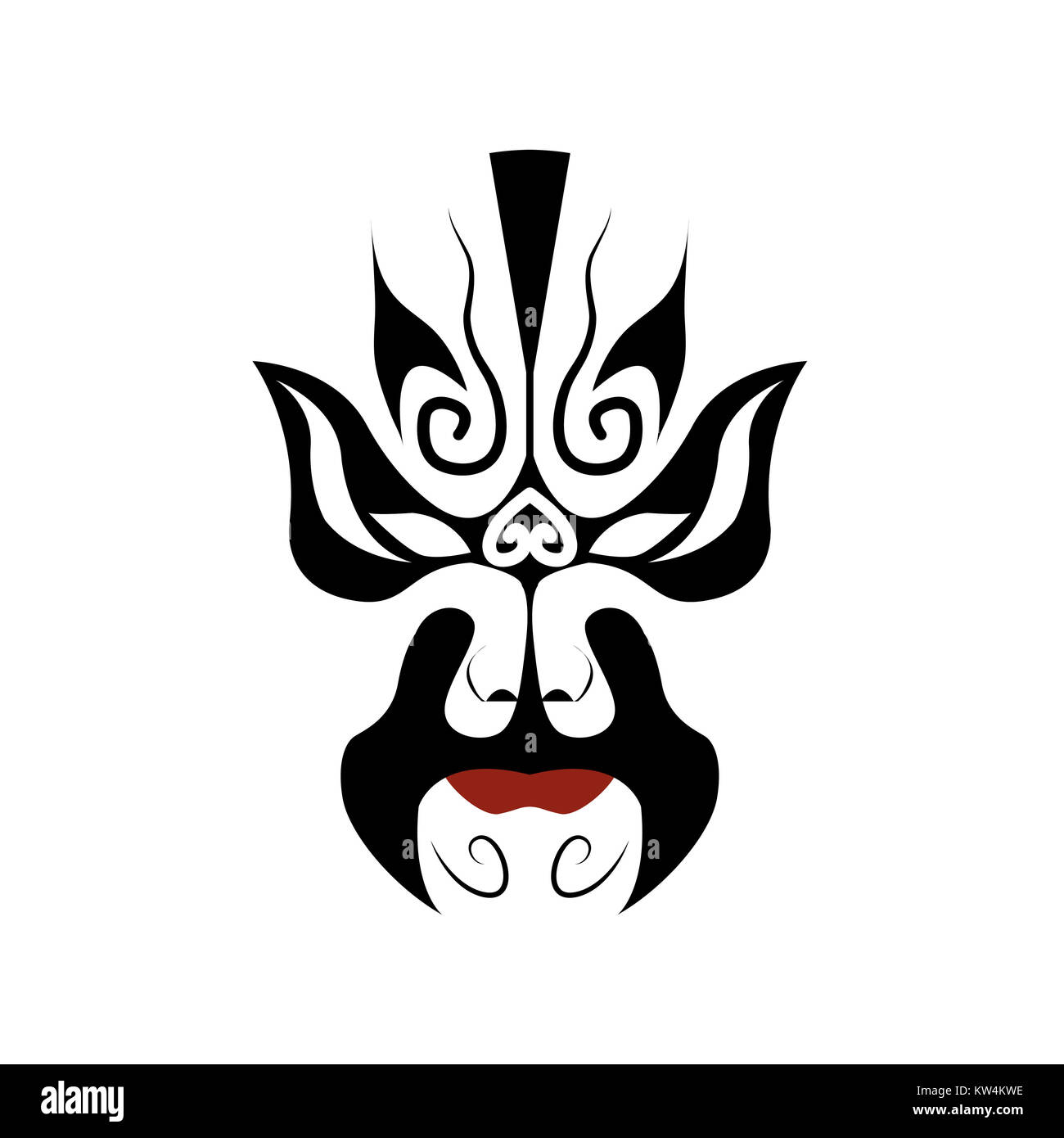 Beijing opera mask of ancient people Stock Photo - Alamy