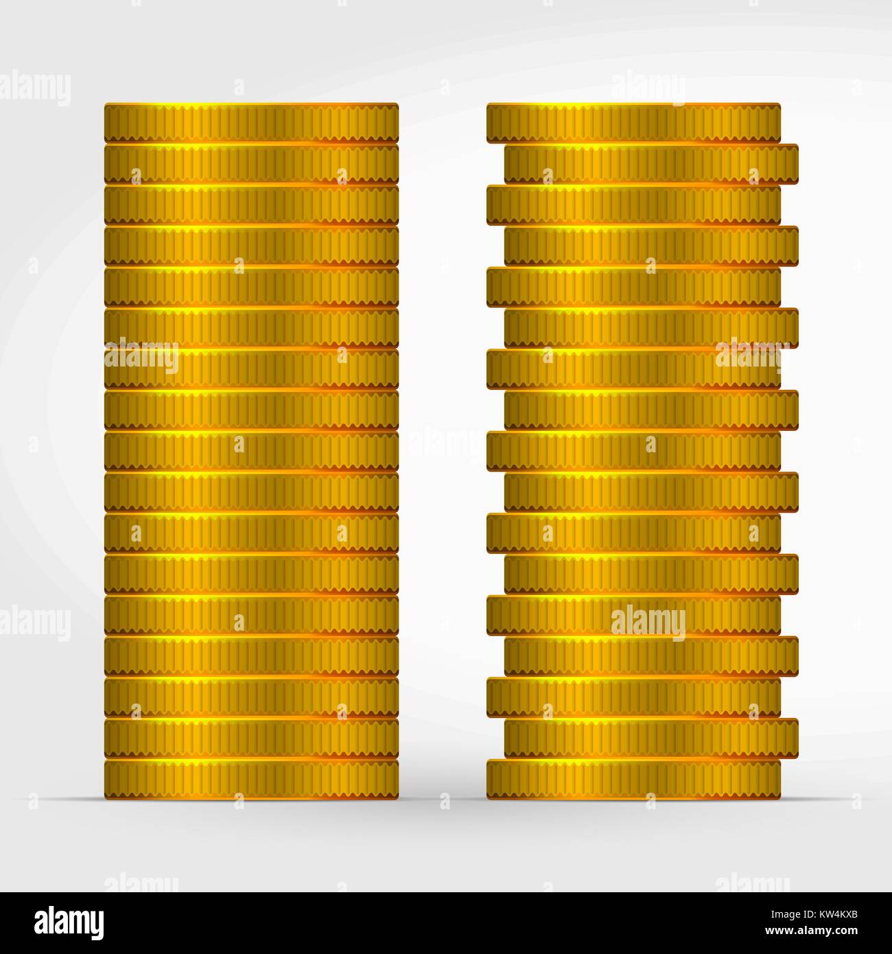 Wealth gold coin bars Stock Vector Images - Alamy