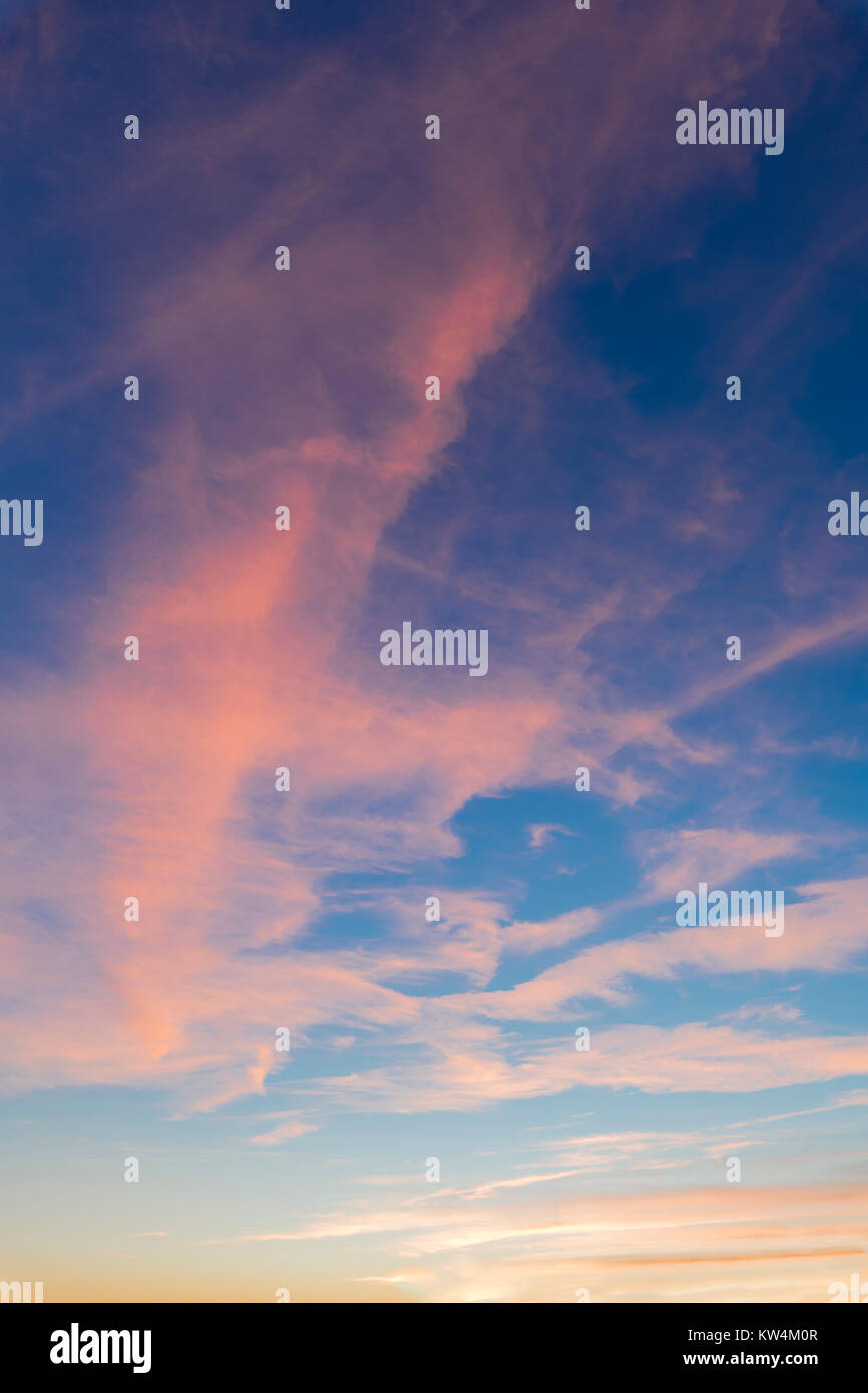 Sunset sky with clouds Stock Photo - Alamy