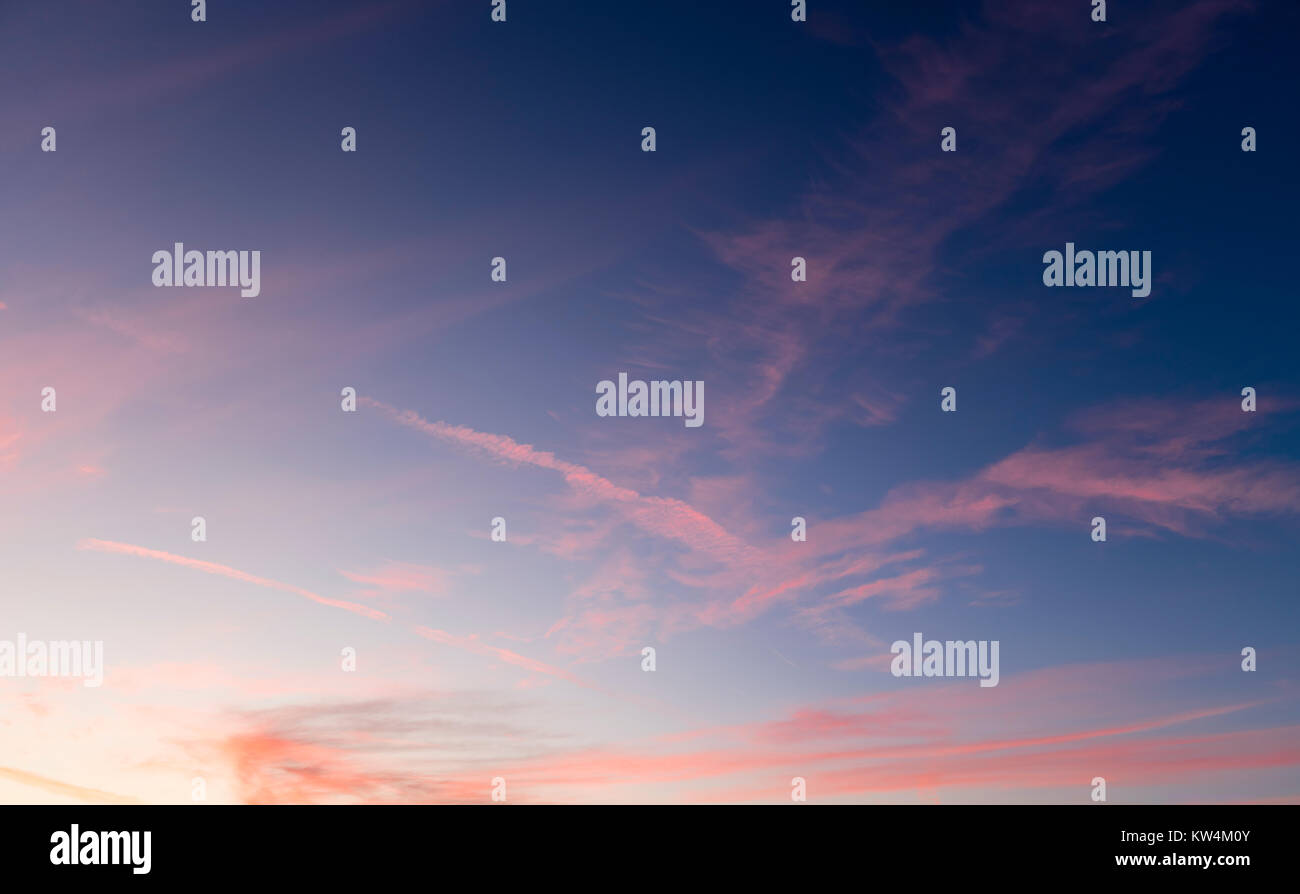 Sunset sky with clouds Stock Photo - Alamy