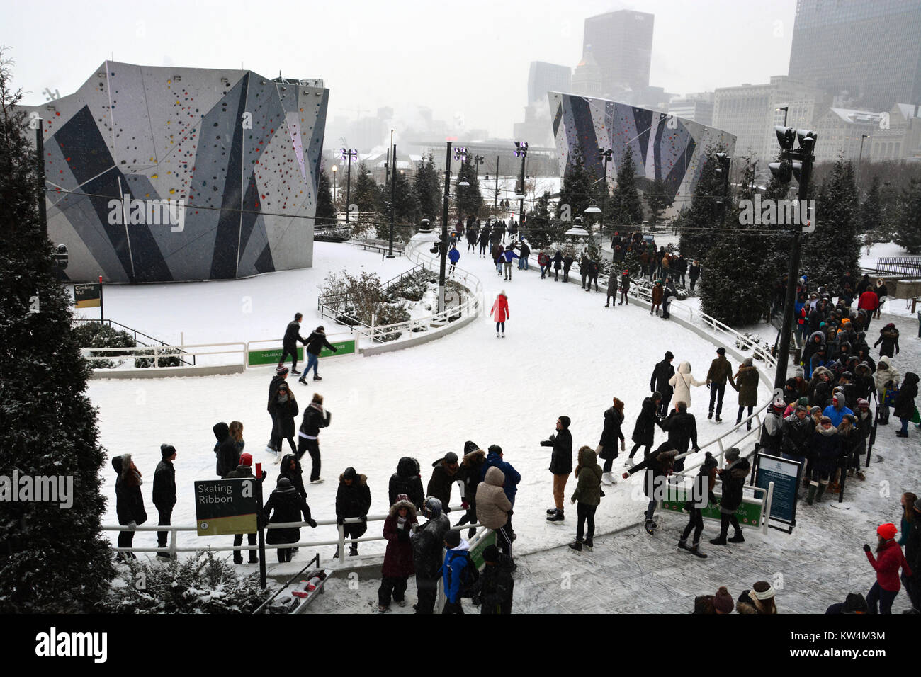Maggie daley park the ribbon hi-res stock photography and images - Alamy