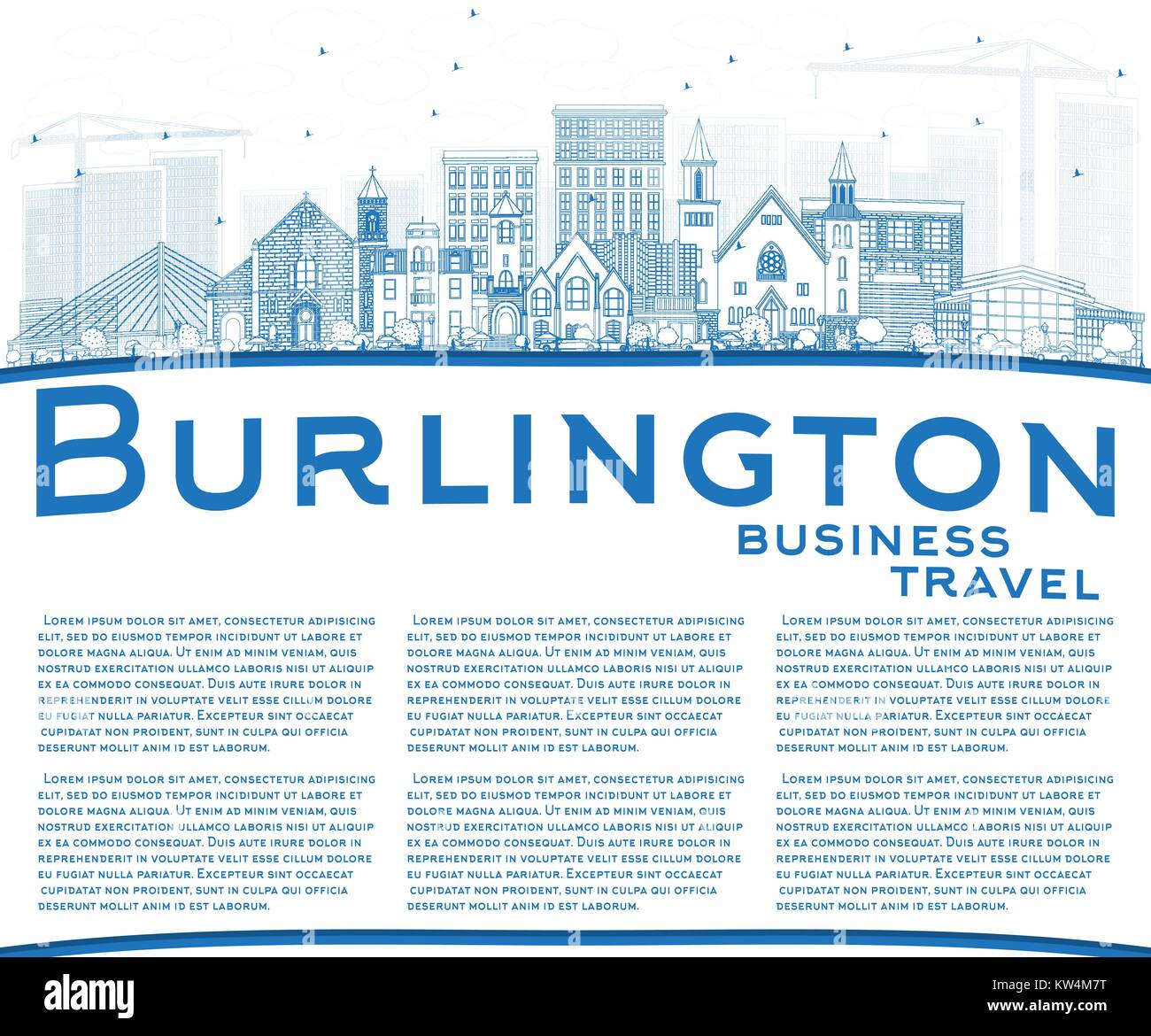 Downtown burlington Stock Vector Images - Alamy
