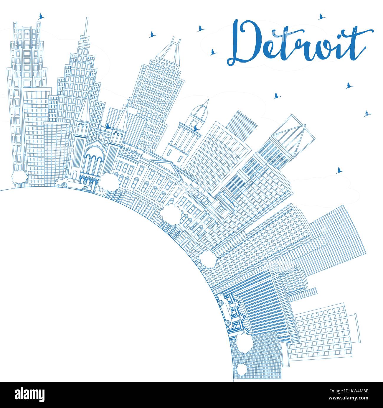 Detroit usa not sports Stock Vector Images - Alamy