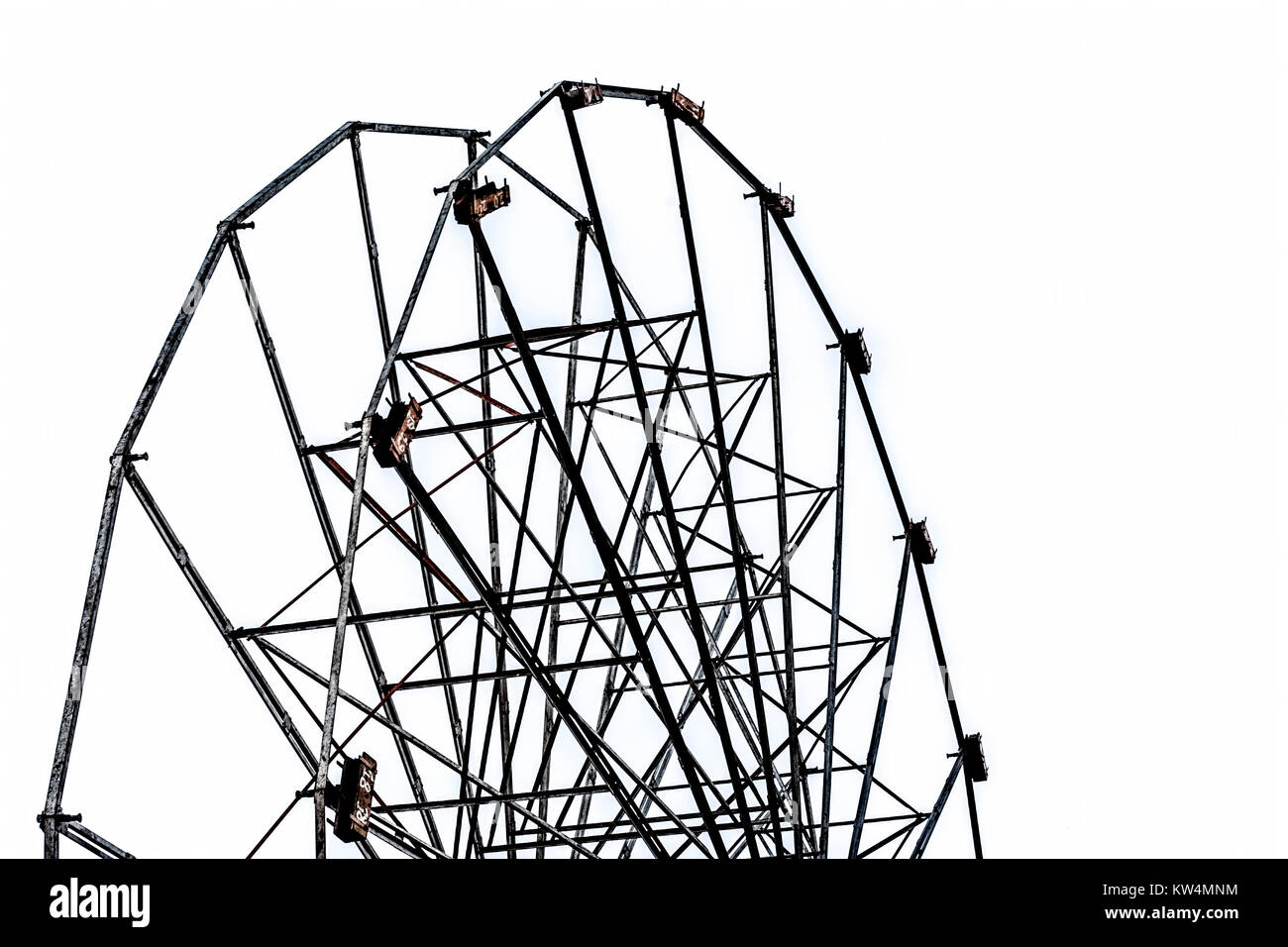 Giant wheel isolated on white Stock Photo - Alamy