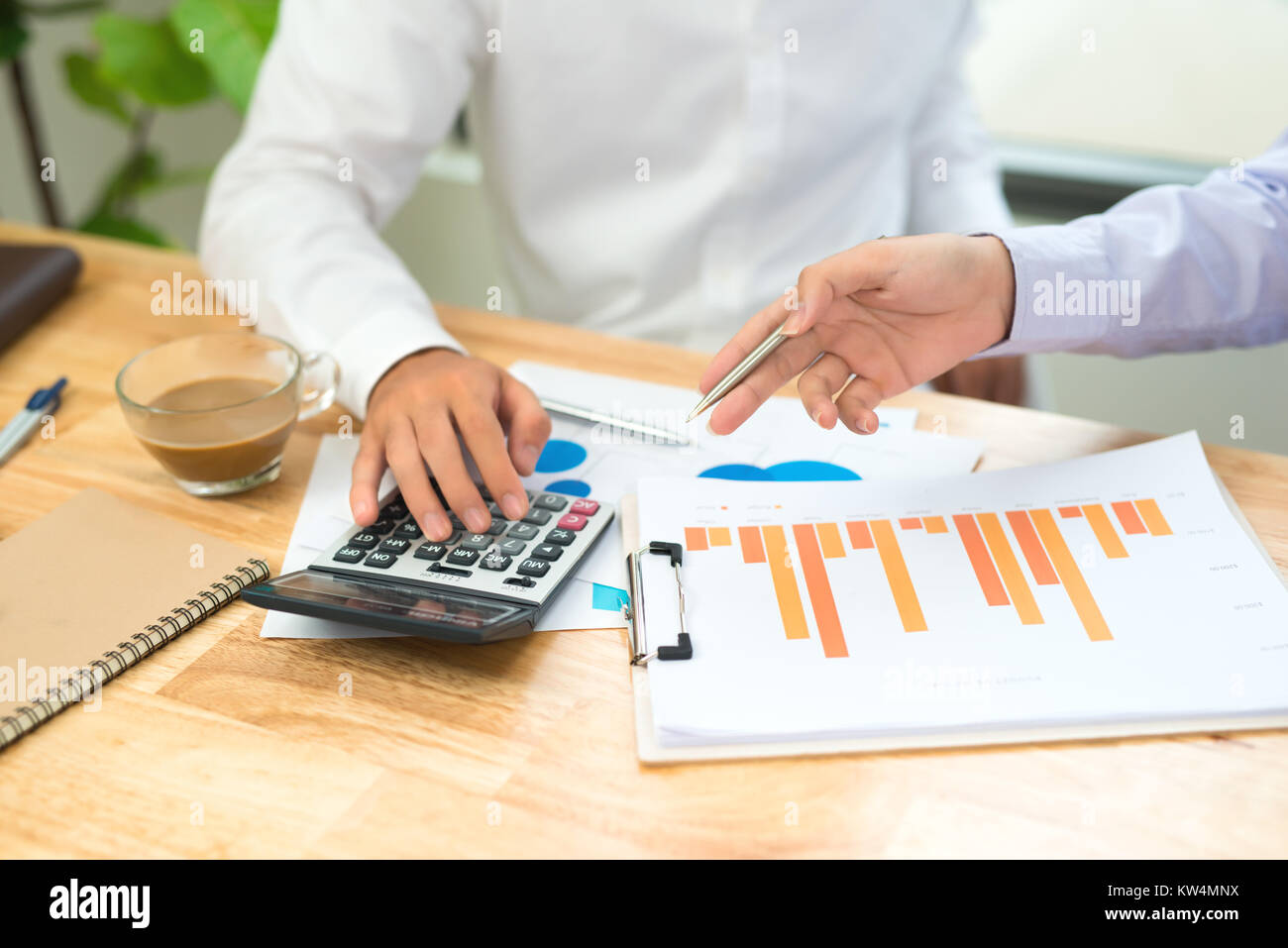 Business man calculating budget numbers, Invoices and financial adviser ...