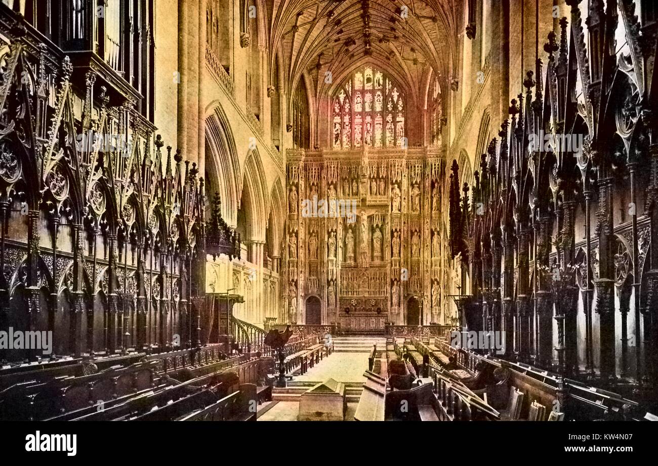 Interior of winchester cathedral hi-res stock photography and images ...