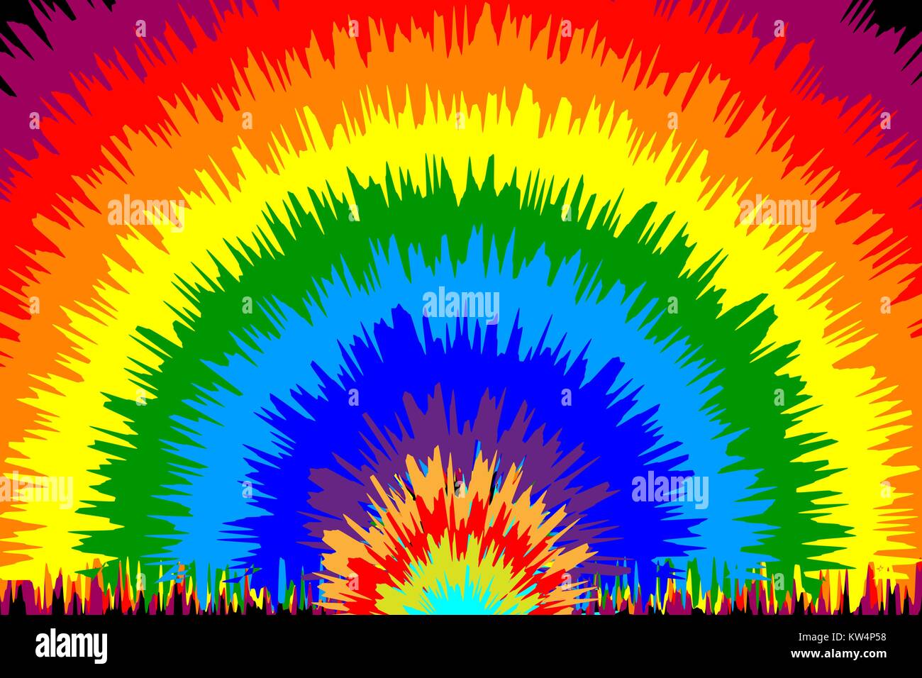 Rainbow - abstract colorful vector pattern Stock Vector Image & Art - Alamy
