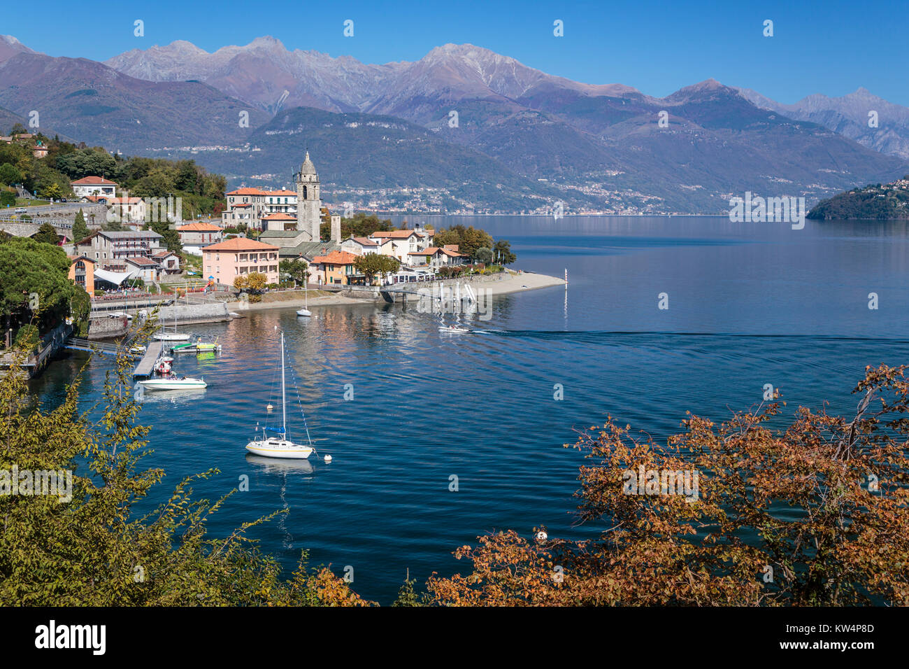 The Lake Como village of Lenno, Lombardy, Italy, Europe Stock Photo - Alamy
