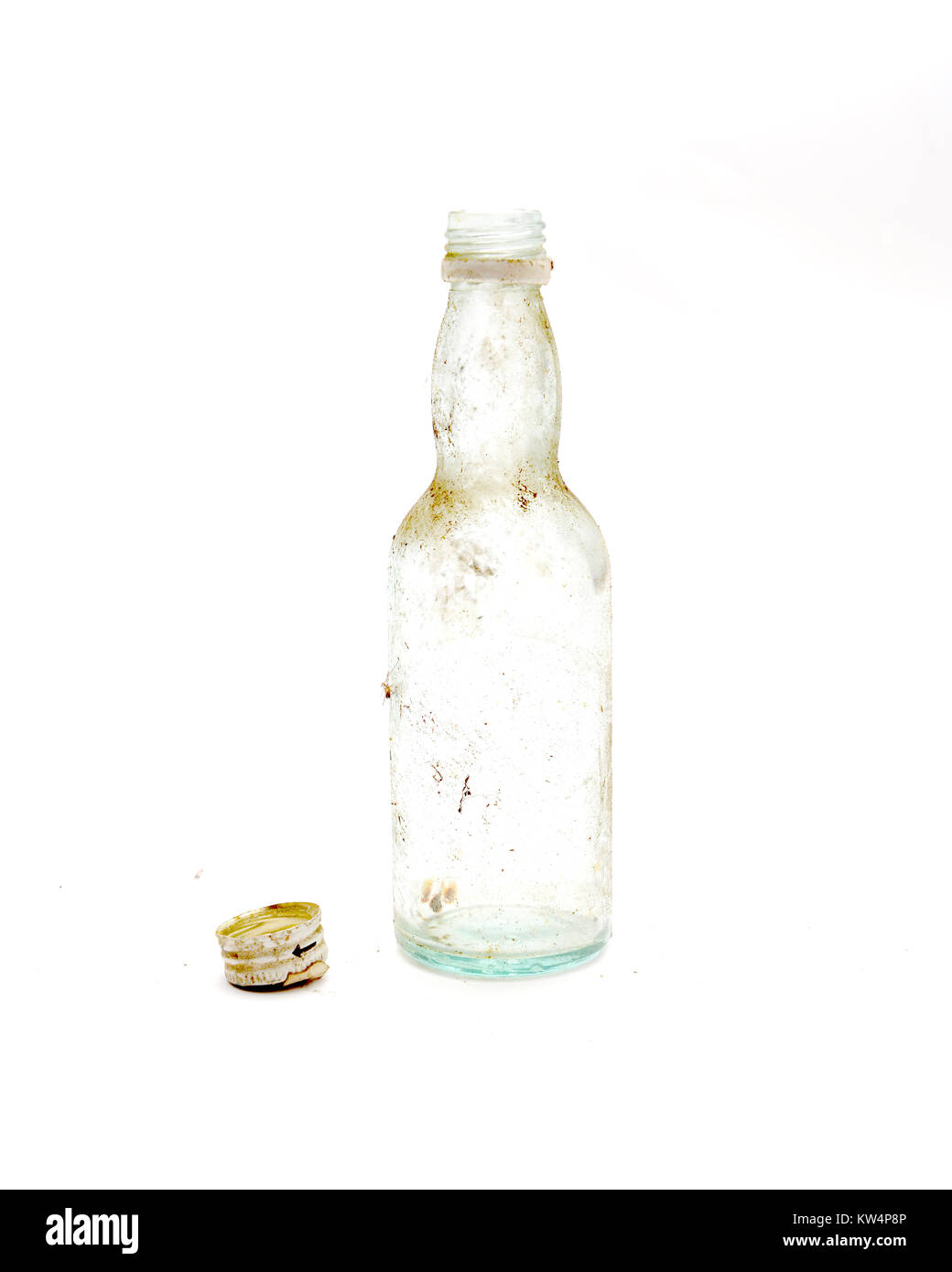small vintage dirty and dusty liquor bottle,image of a Stock Photo - Alamy