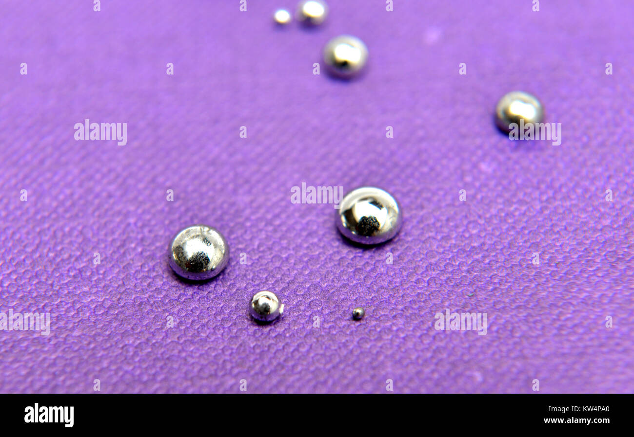 Mercury pouring from a pipette Stock Photo - Alamy