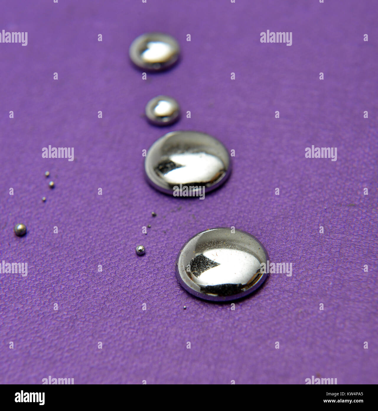 Mercury pouring from a pipette Stock Photo - Alamy