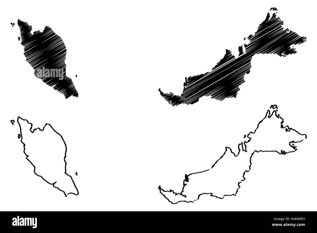 Malaysia map Black and White Stock Photos & Images - Alamy