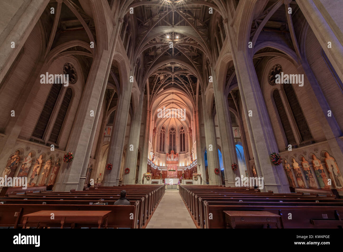 San Francisco, California - December 28, 2017: Interior of Grace ...