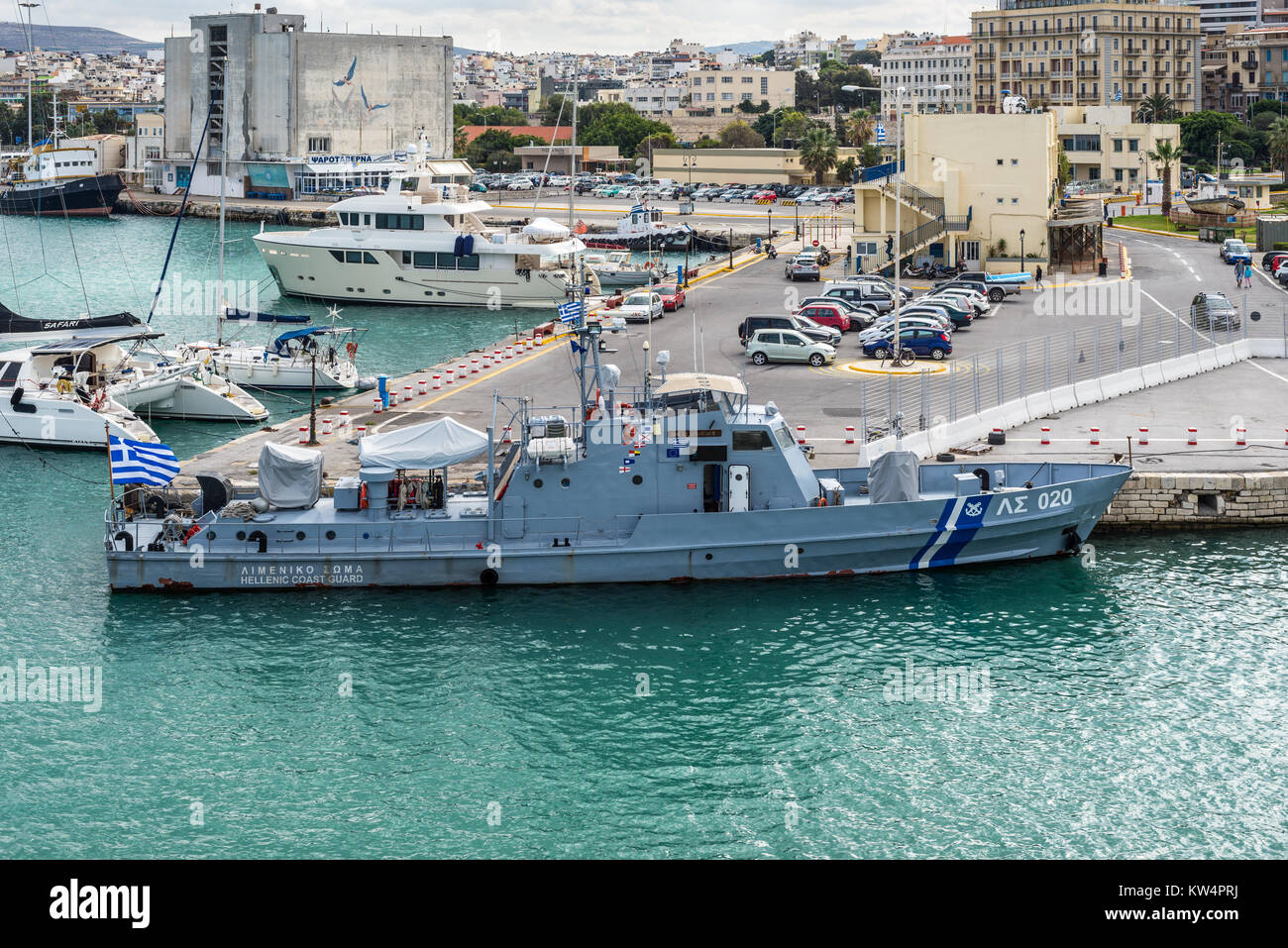 Greek coast guard boat hi-res stock photography and images - Alamy