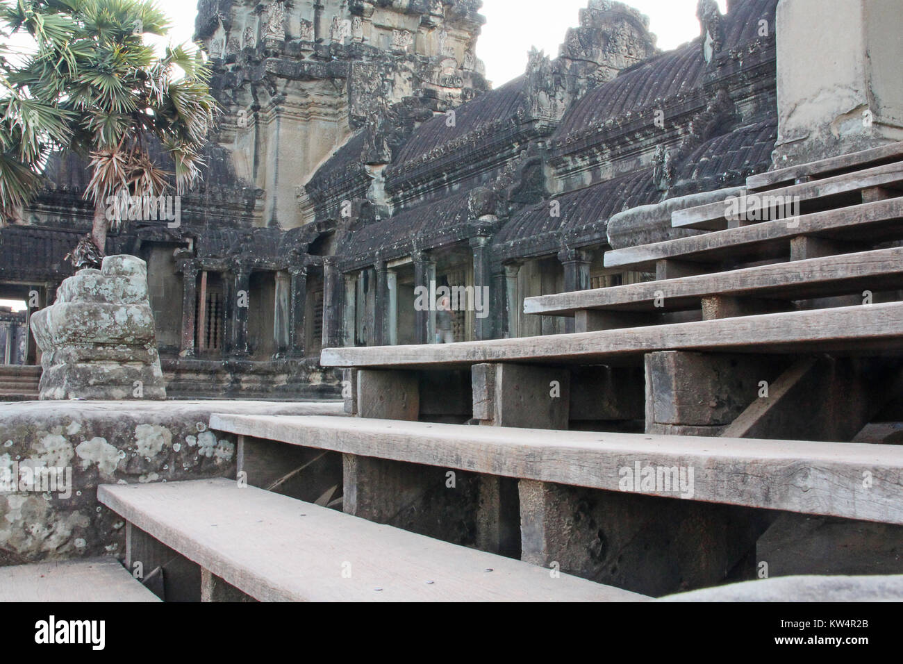 Angkor Wat Exterior Stairs Stock Photo - Alamy