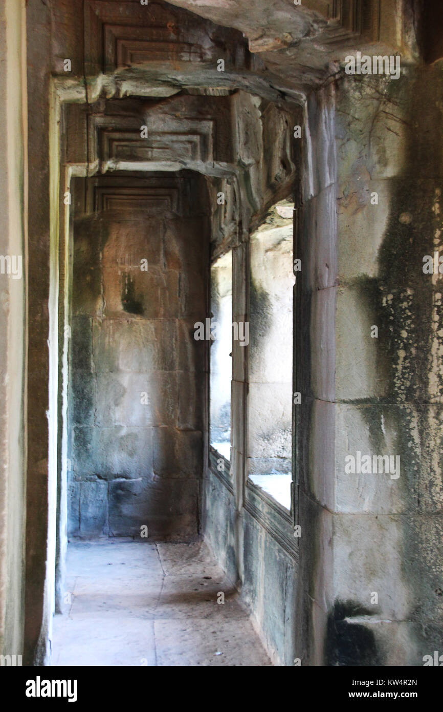 Angkor Wat Dead End Corridor Stock Photo - Alamy
