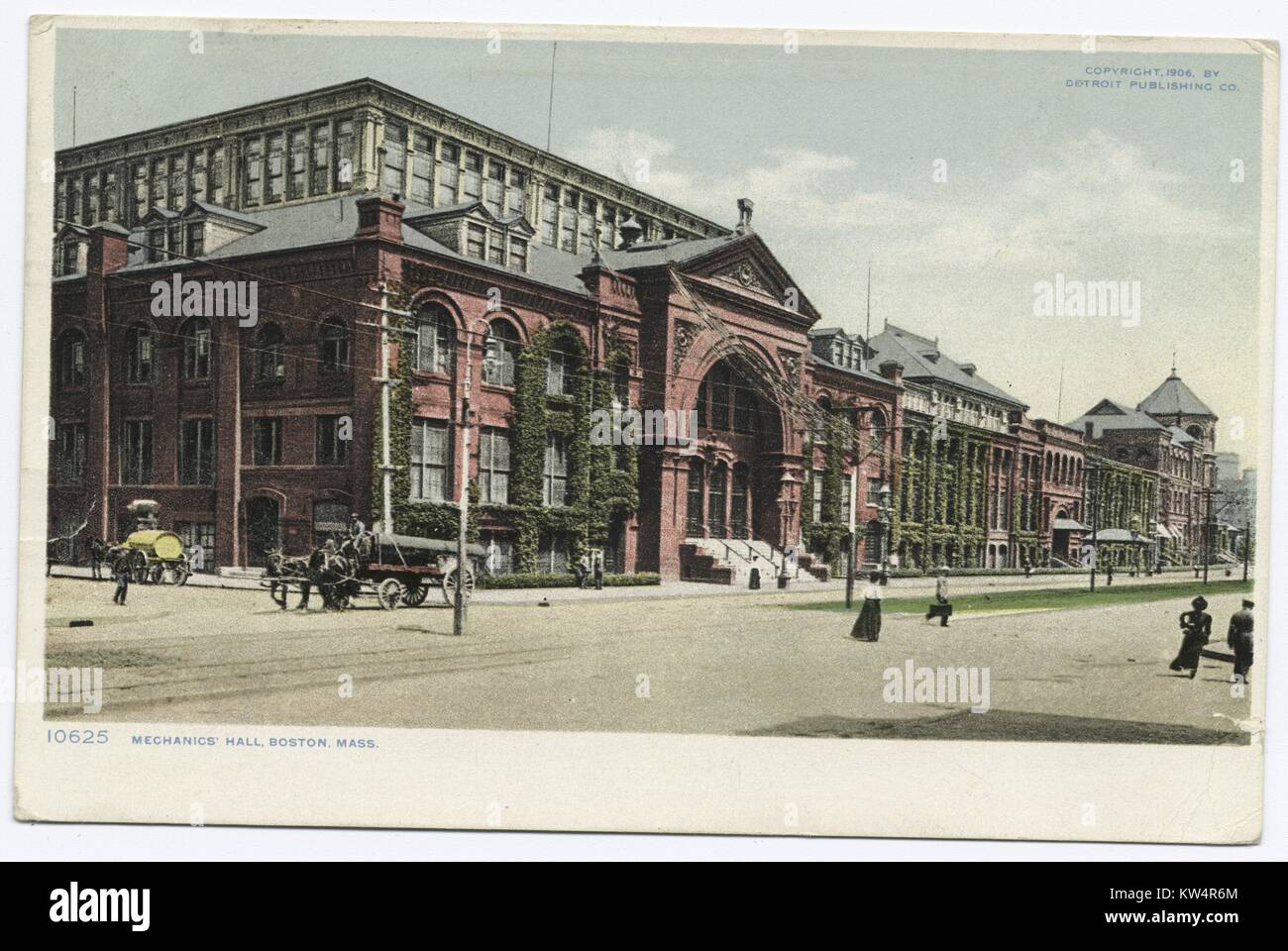 Mechanics hall exterior, Boston, Massachusetts, USA, 1914. From the New ... Mechanics hall exterior, Boston, Massachusetts, USA, 1914. From the New ...