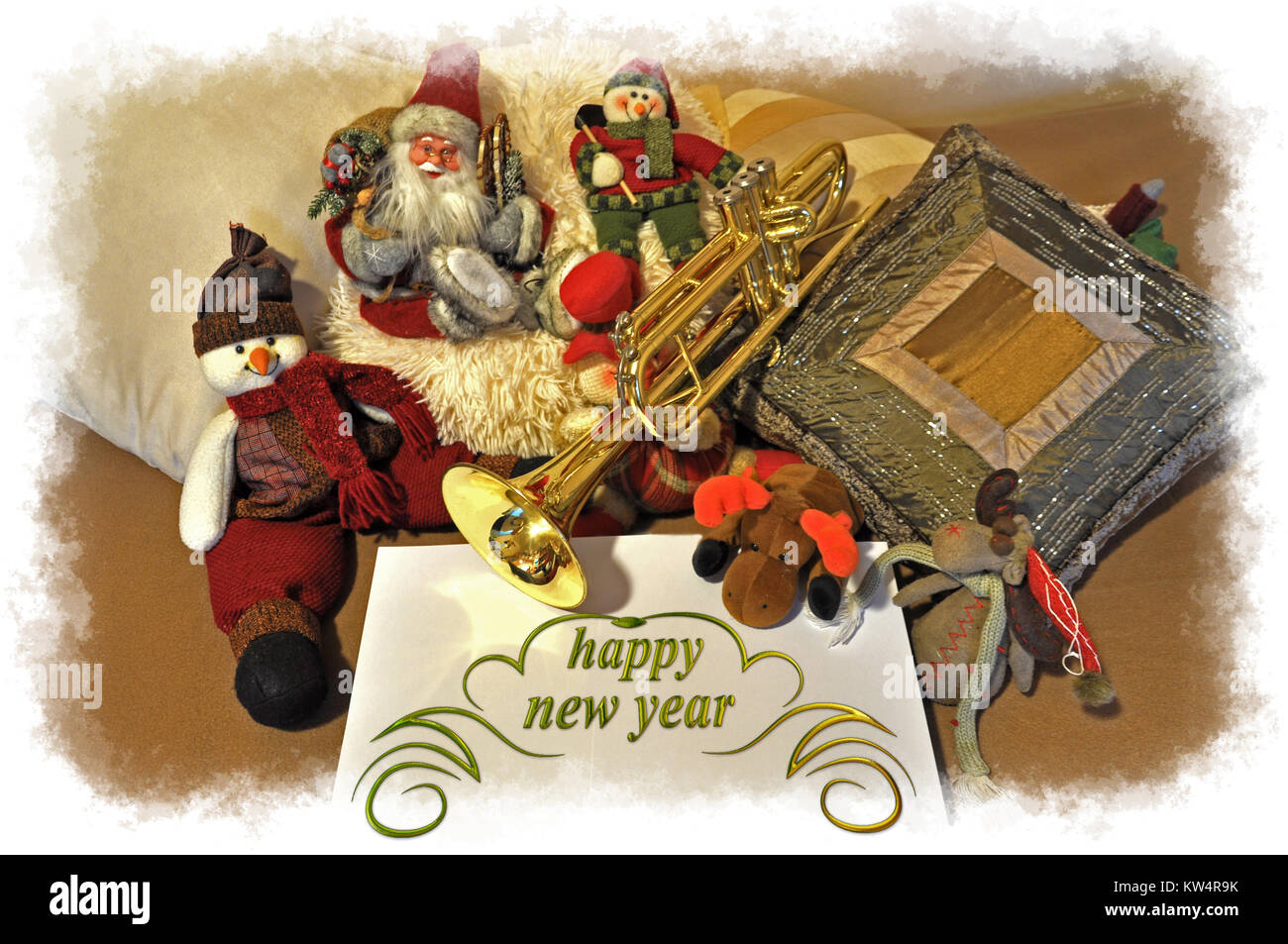 Merry christmas frame cute Cut Out Stock Images & Pictures - Alamy