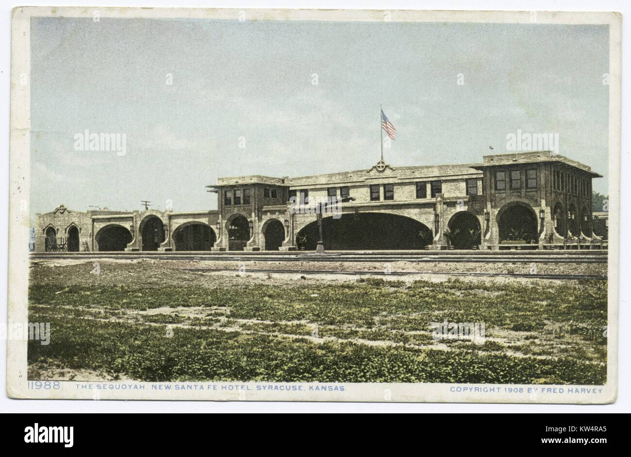 Sequoyah, New Santa Fe Hotel, Syracuse, Kansas, USA, 1908. From the New ...