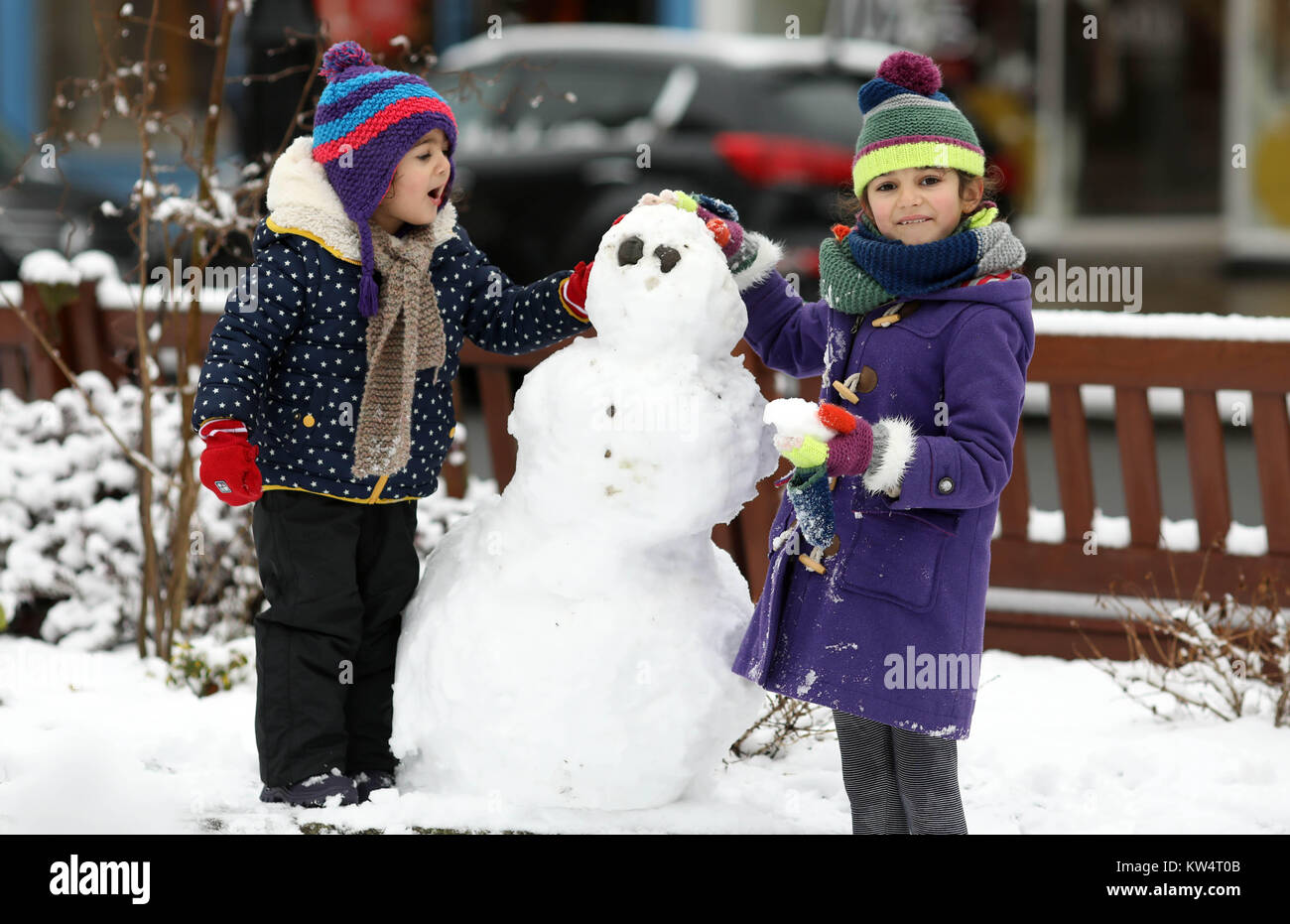 Children Throwing Snowballs High Resolution Stock Photography and ...