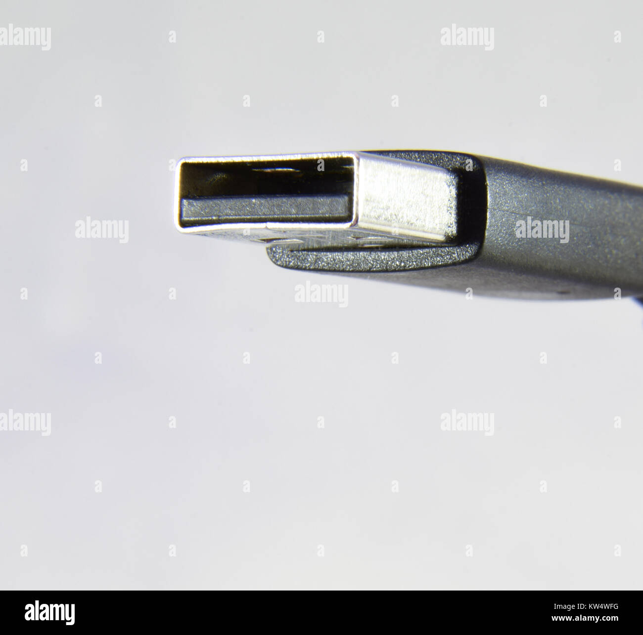 A Male type A USB connector for conneting peripherals to computers ...