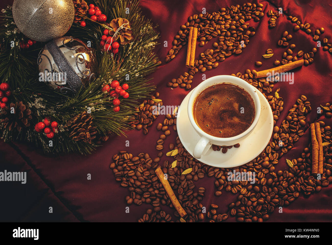 Roasted aroma coffee beans Stock Photo - Alamy